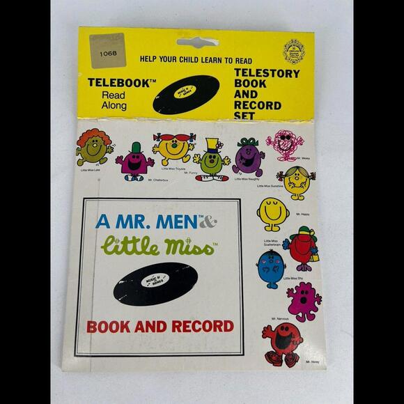 Other | Telebook Read Along A Mr Men Little Miss Book Record | Poshmark
